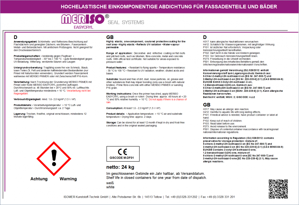 Produkte » MERISO SEAL SYSTEMS